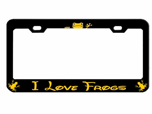 I love Frogs Metal Auto License Plate Frame Car Tag Holder | eBay
