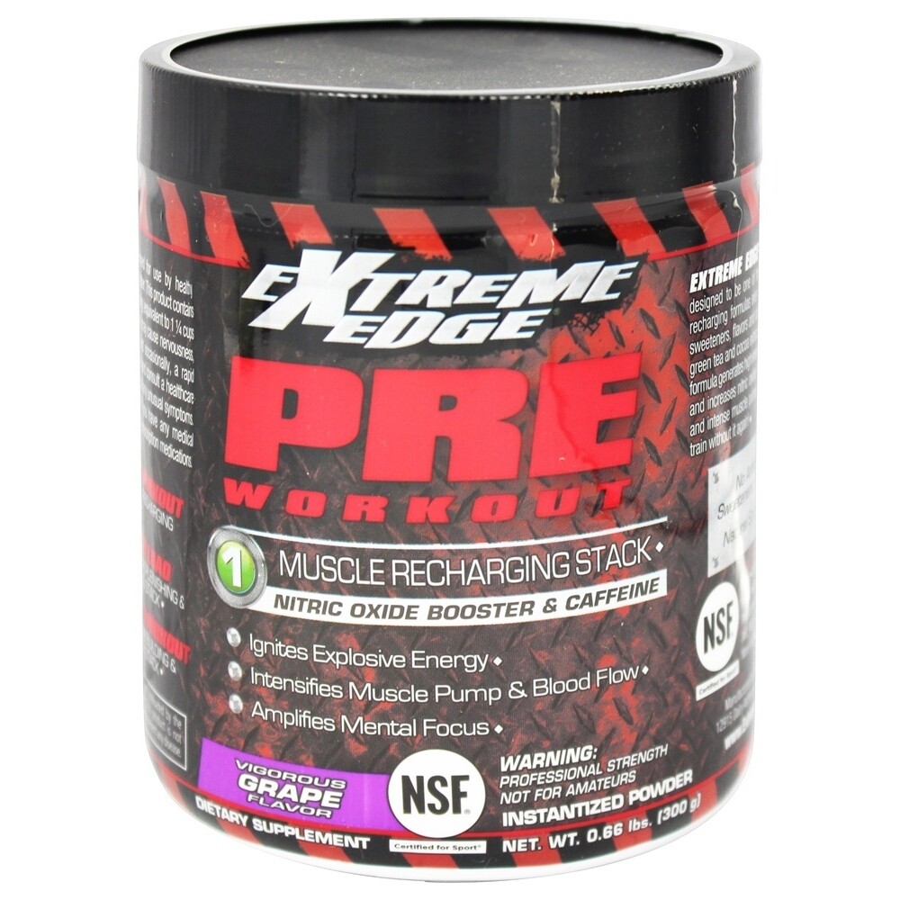 Extreme Edge Pre Workout Muscle Recharging Stack Nitric Oxide Booster,0 ...