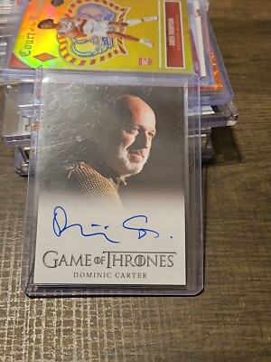 Rittenhouse Game of Thrones Season 4 Dominic Carter as Janos Slynt AUTO ...