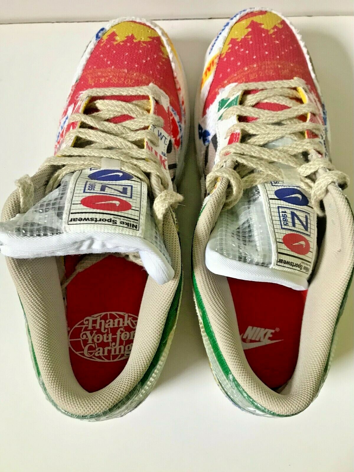 AUTHENTIC NIKE DUNK LOW SP CITY MARKET White Red Blue Multicolor Men's ...