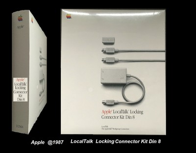 NEW Apple Macintosh LocalTalk Connector Kit Din 8 M2068 Sealed Box NOS ...