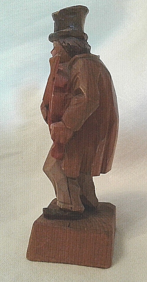 Fomerz Folk Art Hand Carved Wooden Fiddle Player Musician Figurine | eBay