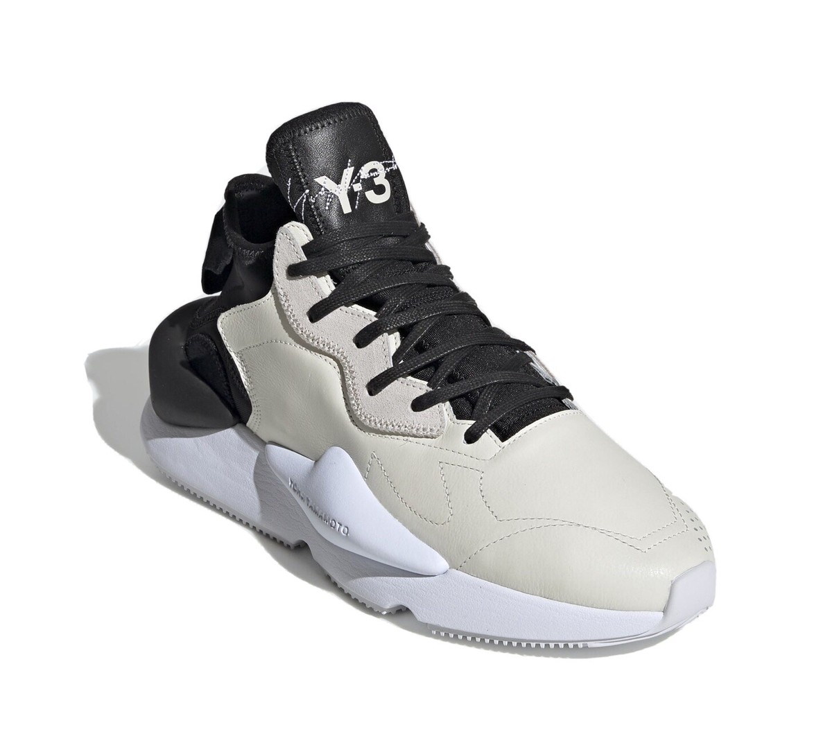 Y-3 KAIWA Yohji Yamamoto x Adidas Black/White Leather Y-3 KAIWA Yohji Yamamoto x Adidas Black/White Leather