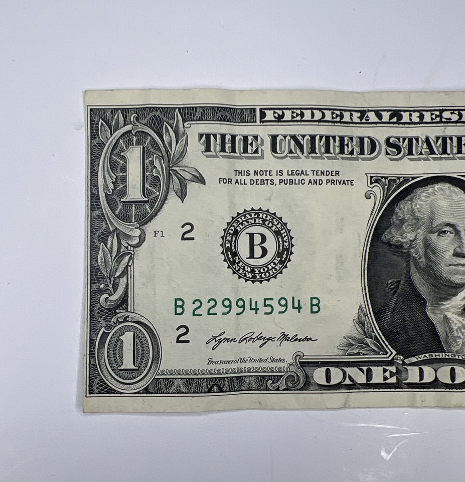 2021 ONE DOLLAR ( $1 ) Error Note - Miss Cut Off Center | eBay