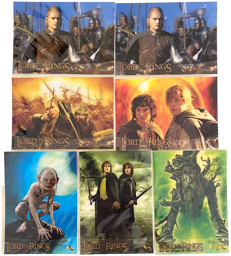 7x The Lord of the Rings Premium Lenticular 3D Postcards – 10.5 x 15cm ...