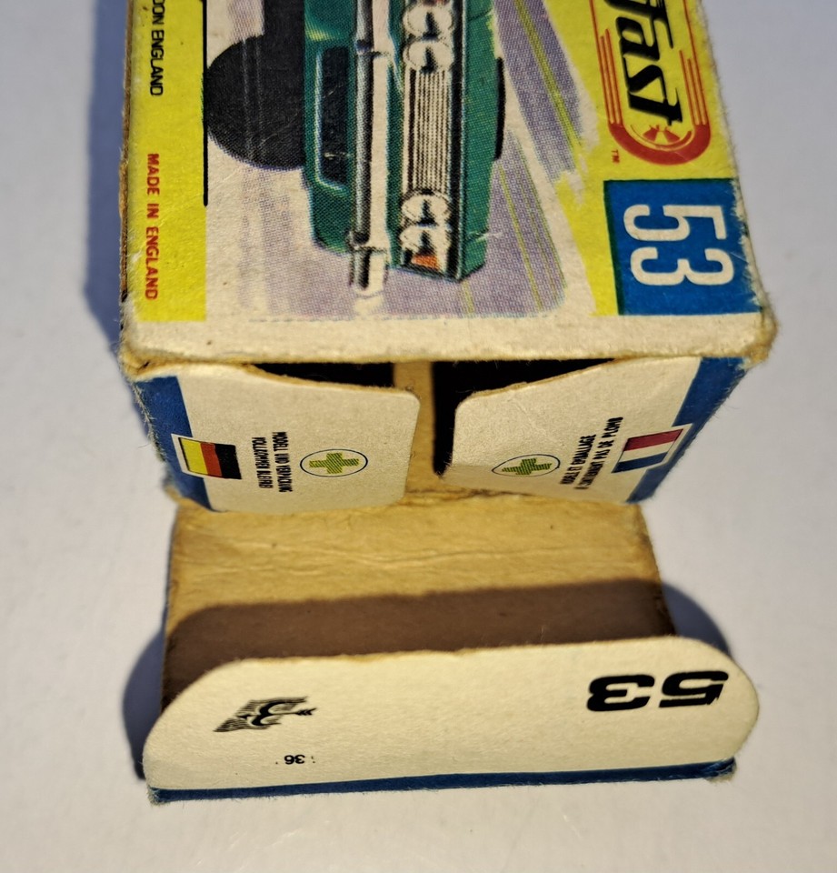 MATCHBOX LESNEY VINTAGE SUPERFAST 53 FORD ZODIAC, RARE 'ZODIAK' BOX ...