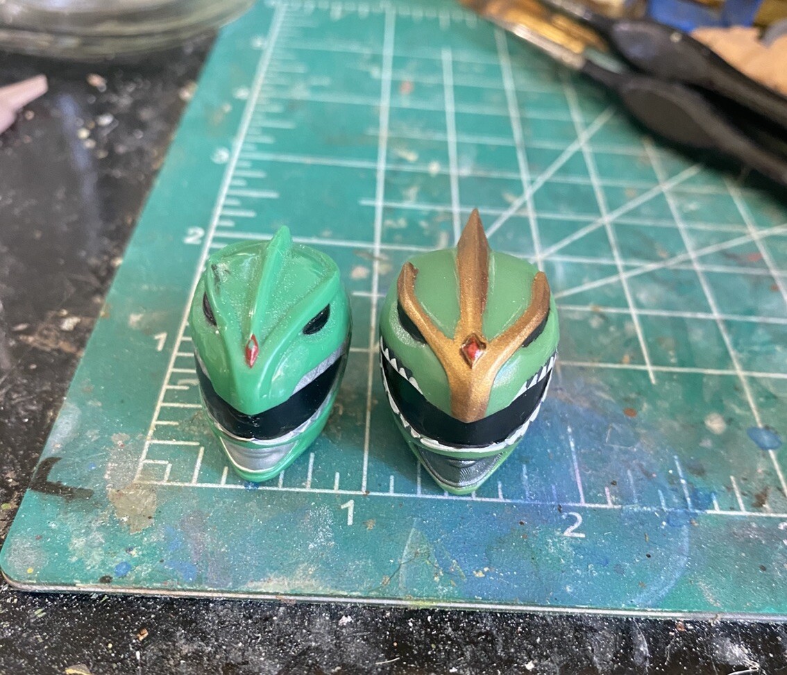 Power Rangers Lightning Collection Ultra Green Dragon Helmets (Resized ...