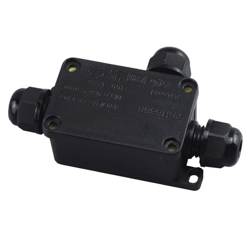 WATERPROOF JUNCTION BOX CASE ELECTRICAL CABLE WIRE CONNECTOR OUTDOOR ...