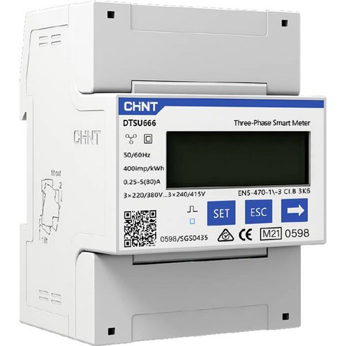 Chint DTSU666-CT 3-Phase Electricity Meter 1.5(6)A RS485 MID 319670 ...