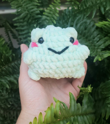 Big Booty Frog Plush Handmade Crochet Plushie Amigurumi Stuffed Toy | eBay