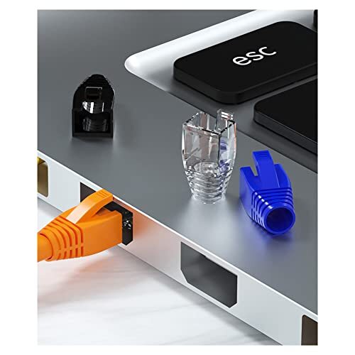 50 Pcs Cat6 Cat6a Cat7 Strain Relief Boot Rj45 Plug Connector Cover ...
