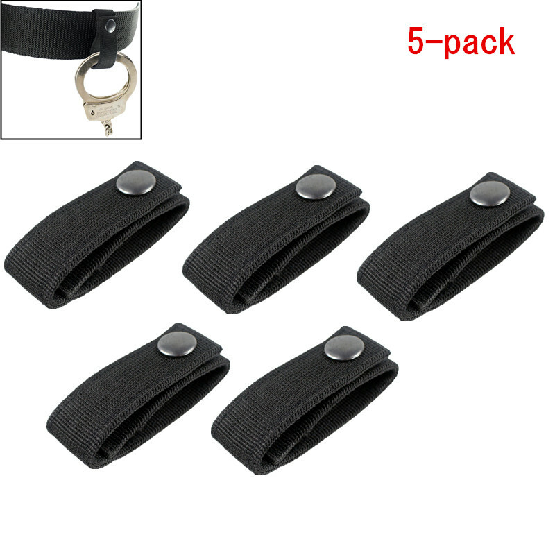 5-pack Nylon Handcuff Strap Holder with Safety Snap Closure Fits 2.25 ...