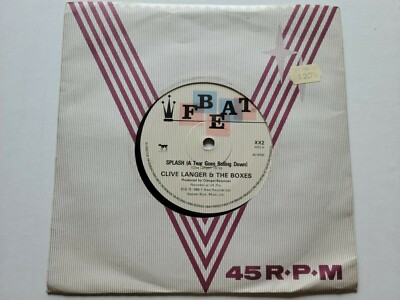 CLIVE LANGER & THE BOXES - Splash / Hello 1980 UK NEW WAVE F-Beat 7" NM ...