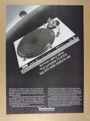 1980 Technics SL-1600 Mk2 Turntable vintage print Ad | eBay