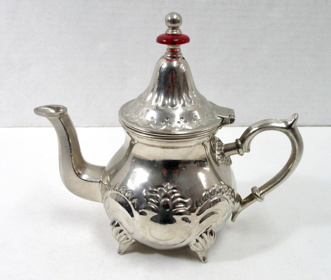 VINTAGE MAGMA SILVER PLATED TEA POT TURKISH COFFEE POT MADE IN MOROCCO ...