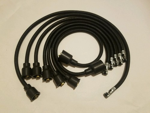 Copper Core Coil 7mm Cloth Covered Spark Plug Wire Set Vintage Wires ...