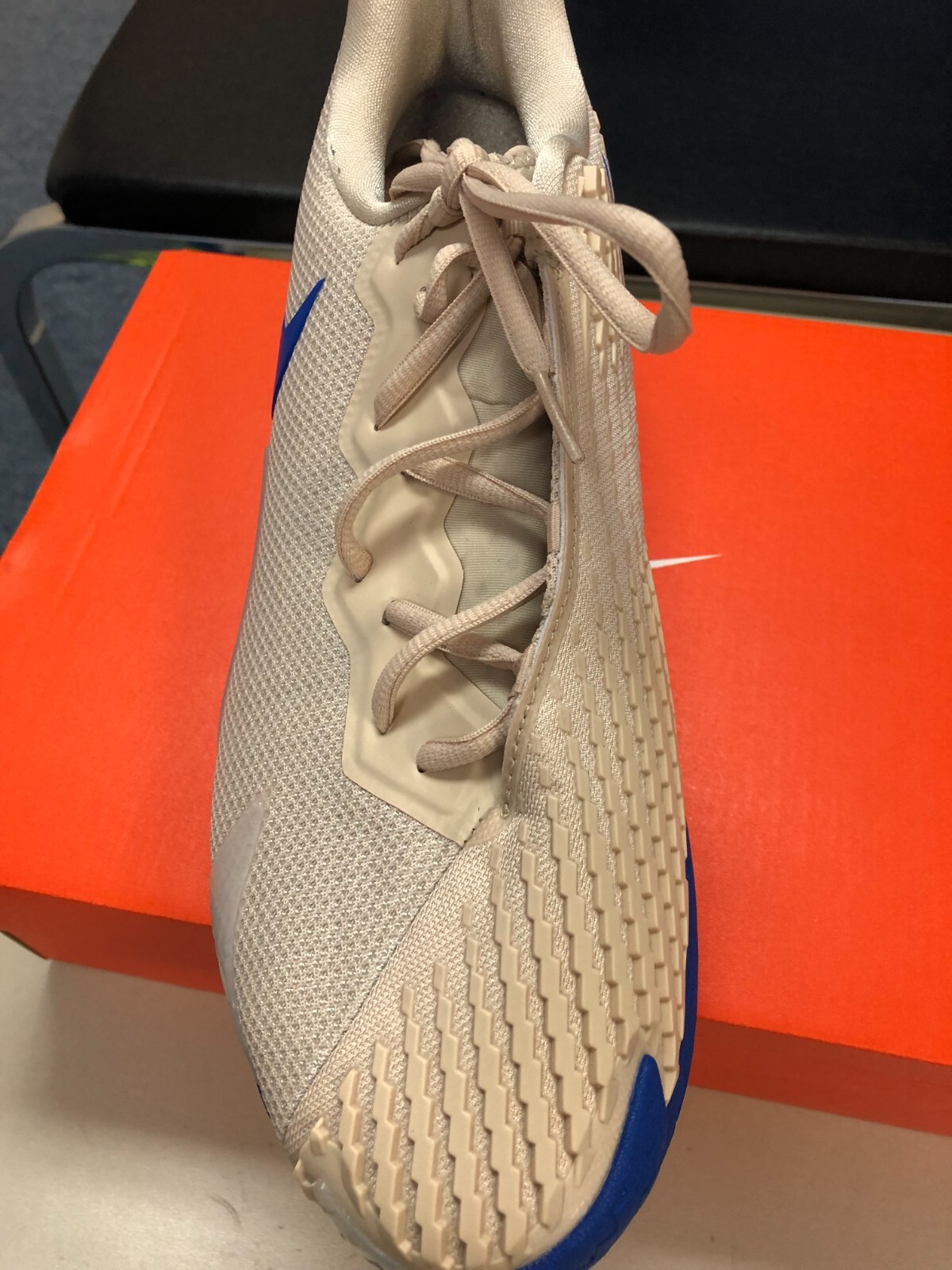 Size 10.5 - Nike Zoom Vapor Cage 4 Rafa Beige Game Royal Blue | eBay