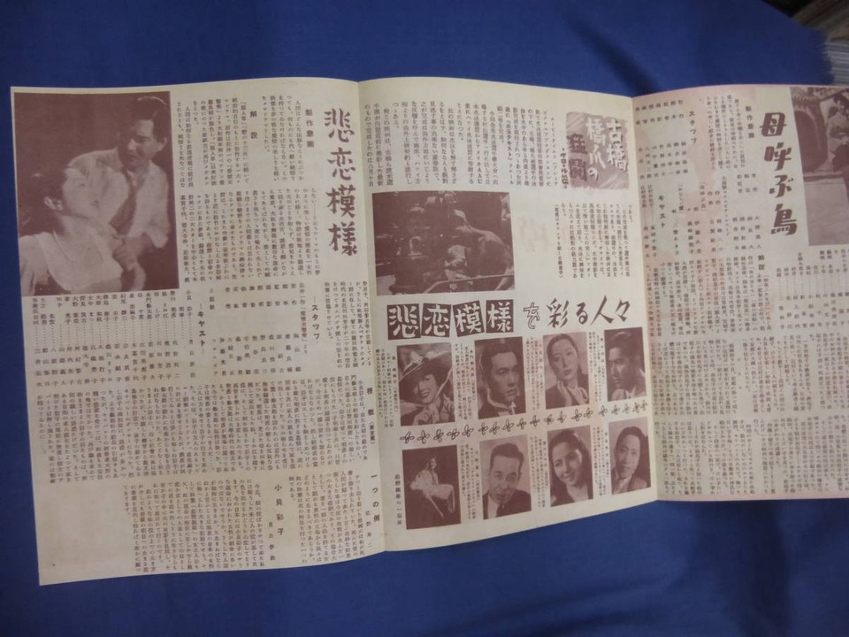 Item Old Japanese Movie/Movie Pamphlet Tragic Love Pattern/Mother ...