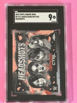 2025 Topps Chrome WWE Headshots Damage Ctrl Asuka Iyo Sky Sane Dakota ...