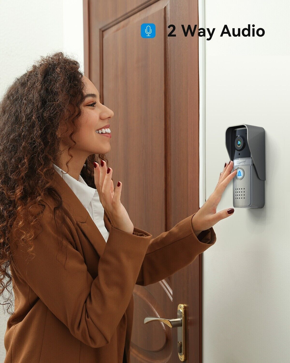 TMEZON Video Doorbell Home Security Intercom Door Chime 7' LCD Camera ...