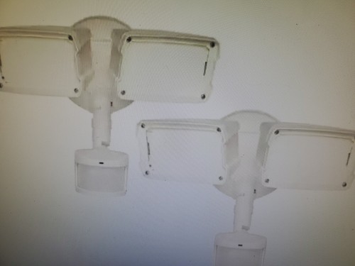 Defiant DFI-5983-WH 180 Degree White LED Motion Outdoor Security Light ...