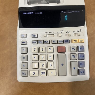 Sharp EL-1801PIII Printing Calculator | eBay