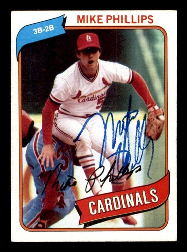 1980 Topps Baseball #439 Mike Phillips Signed Autograph (No COA) | eBay