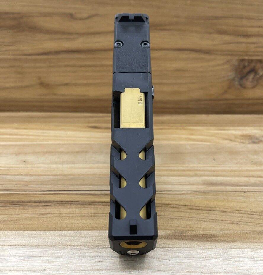 Glock 19 19X GEN5 Complete Slide gen 3 Raptor cut GOLD Barrel OEM ...
