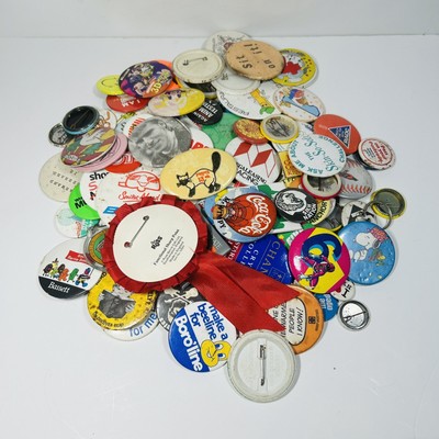 Huge Vintage Badges -job lot Button Badges Collection 80s 90s Nearly ...