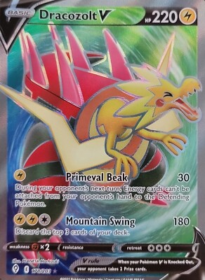 Pokémon TCG Dracozolt V Evolving Skies 178/203 Holo Ultra Rare | eBay