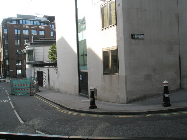 Photo 6x4 Bend in Distaff Lane London A distaff is a cleft stick to ...