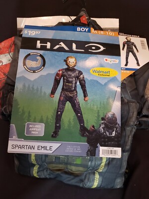 Disguise Spartan Emile Halo Muscles Costume Boys Medium (8-10 ...