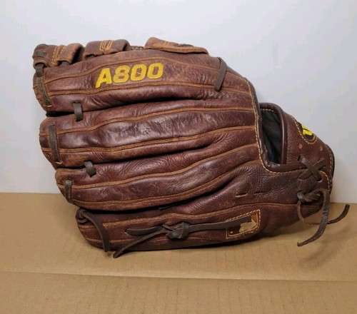 Wilson Optima A800 Baseball Glove 11.75” Brown Leather Right Hand Throw ...