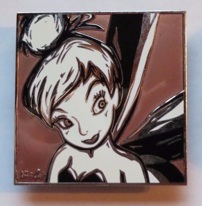 DISNEY DLR ALLISON LEFCORT COLOR PORTRAIT MAUVES SQUARE TINKER BELL LE ...