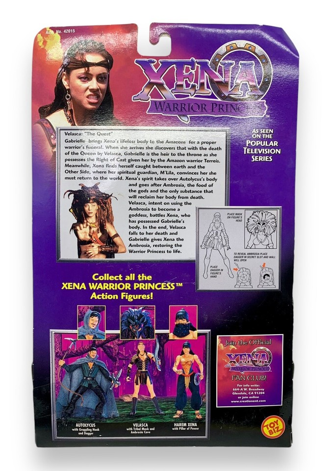 Xena-Warrior Princess Vintage 1998 Toy Biz Velasca Amazon Warrior ...