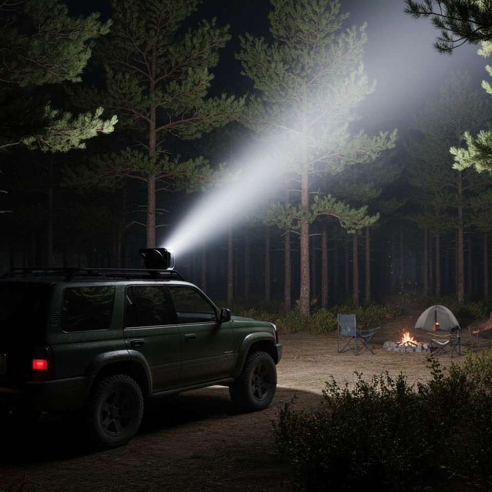 LED Spotlight for Truck,Remote Search Light Boat Spot Light for Marine ...