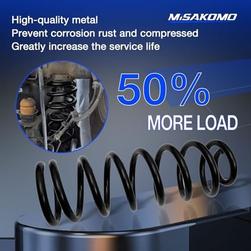 Update Heavy Duty Rear Coil Springs Kit Compatible 50% load capacity ...