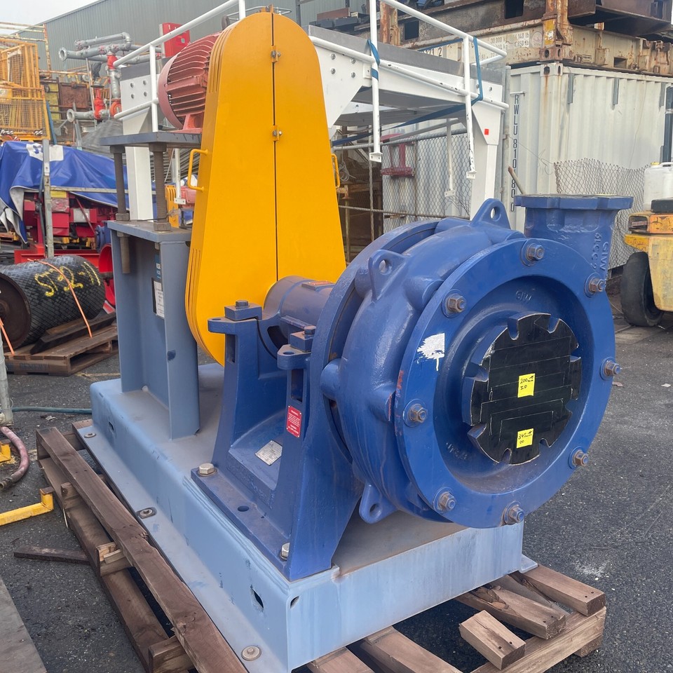 KSB Centrifugal 6x8" 150x200mm Slurry Pump Skid 22kW motor GIW LCC-M ...