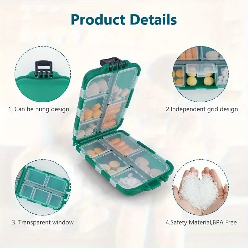 Pockt Pal Pill Case, Pocket Pal Pill Case, Medicine Organizer Box ...