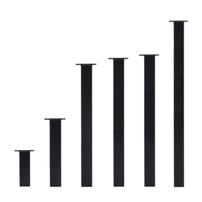 Set of 4 Legs 20-110cm Black Table Legs Worktop Cabinet Desk Table ...