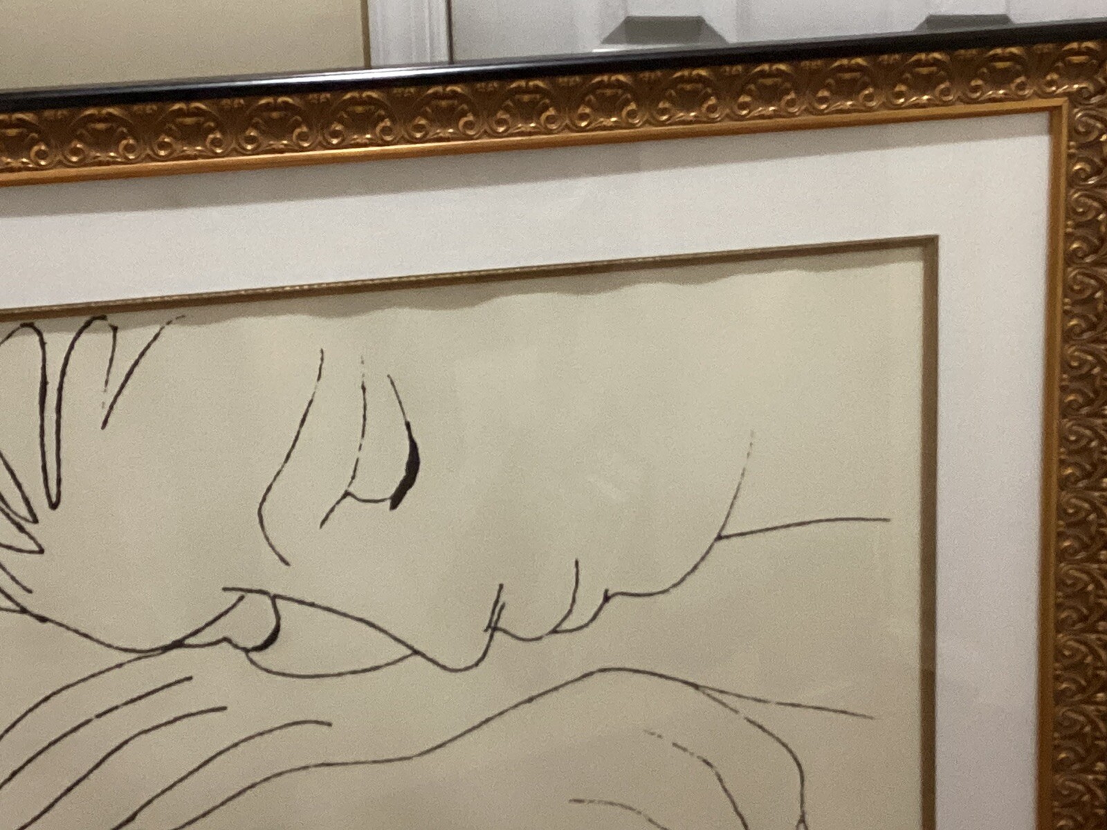 Huge VTG Lithograph by Pablo Picasso, Woman Resting/Sleeping, 50” x 42 ...