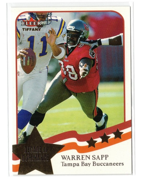 2002 Fleer Tradition - Decade of Dominance Tiffany #246 Warren Sapp ...