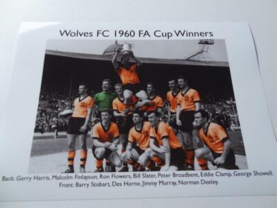 WOLVERHAMPTON WANDERERS FC WOLVES FC 1960 FA CUP FINAL EXCLUSIVE A4 ...