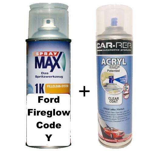 Auto Touch Up Paint Ford Fireglow Code Y Plus 1k Clear Coat | eBay ...