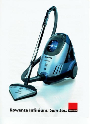 Publicité Advertising 520 2001 Rowenta aspirateur Infinium sans sac | eBay