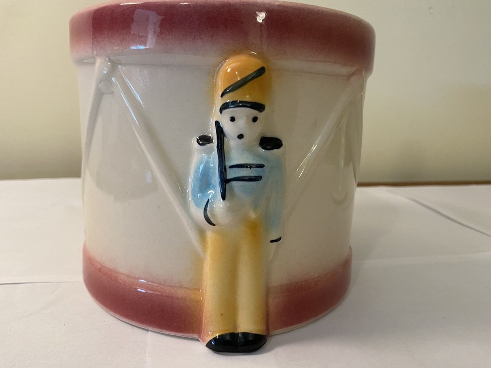 Vintage Ceramic Drum Major Drummer Boy Cookie Jar Shawnee Pottery Co ...