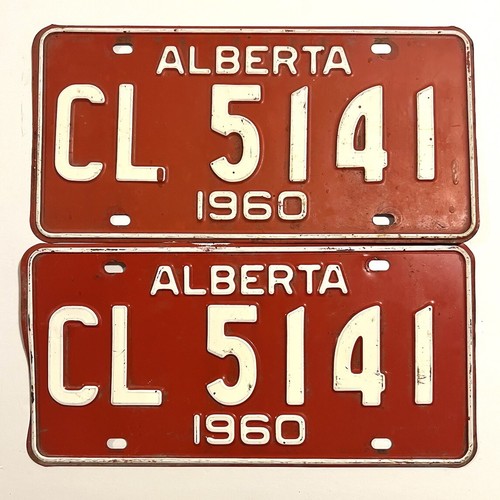 ALBERTA LICENSE PLATE 1960 / CL5141 / 1960 ALBERTA LICENSE PLATE | eBay