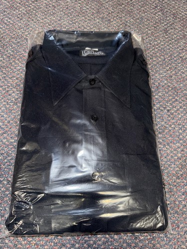 Clifton Dark Navy Blue Uniform Shirt Size 17x33 Police Fireman ...