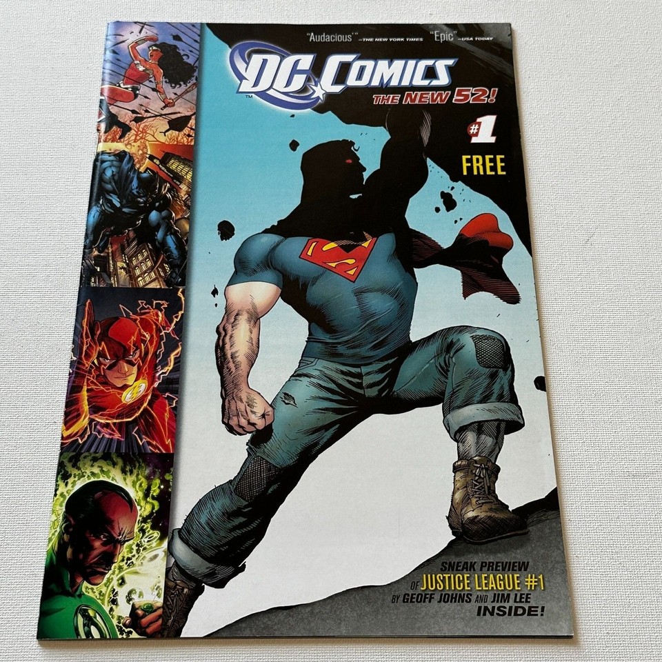 DC Comics New 52 #1 Sneak Preview Justice League Geoff John Jim Lee | eBay