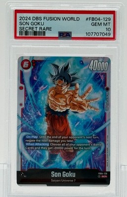 Son Goku (2024) – Dragon Ball Fusion World #FB04-129 – Secret Rare ...
